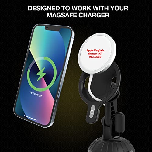 Scosche MSHCUP2PD20-SP Compatible with MagSafe Chargers MagicMount MSC Cup Phone Mount Kit