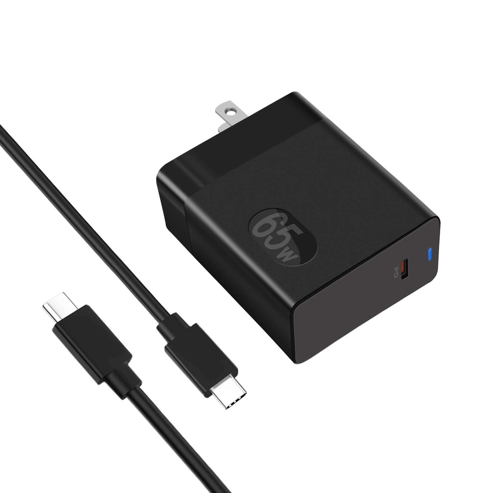 65W 45W Dell Chromebook Charger Replacement, GaN USB-C Laptop Charger for Dell Latitude 5420 7420 5520 7390 7370 5285 5289 5290 7275 7285 7400 7410 5179