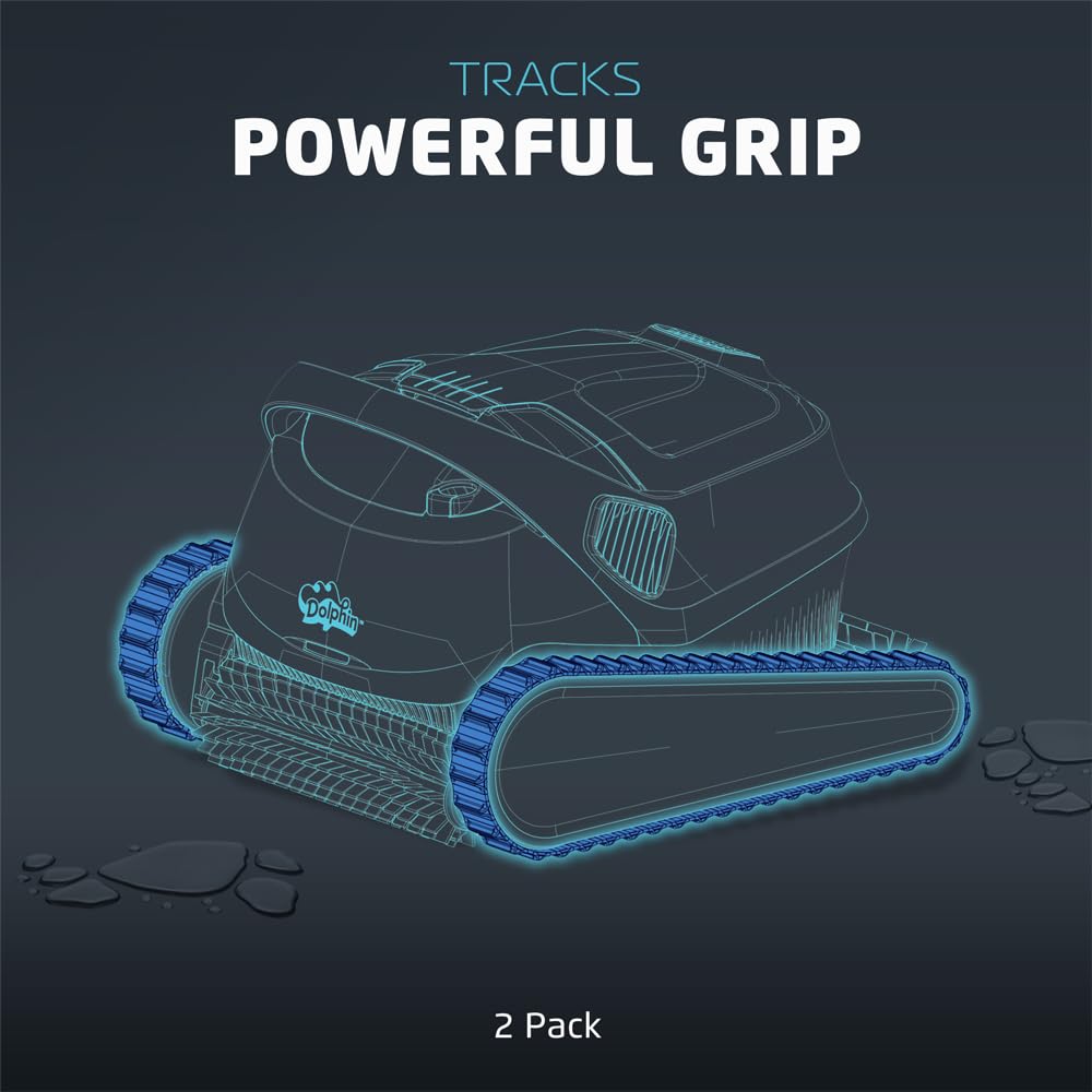 Dolphin Genuine Replacement Part β Durable, Multi-Surface Blue Tracks (2PK) for Traction and Movement (S-line Models) β 99831521-R2