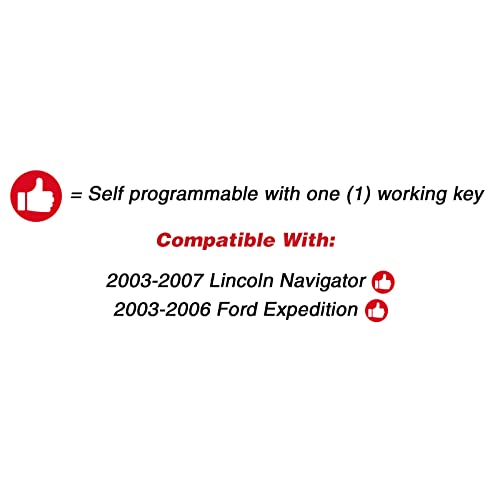 KeylessOption Keyless Entry Remote Car Key Fob for 2003-2007 Lincoln Navigator 2003-2006 Ford Expedition CWTWB1U551