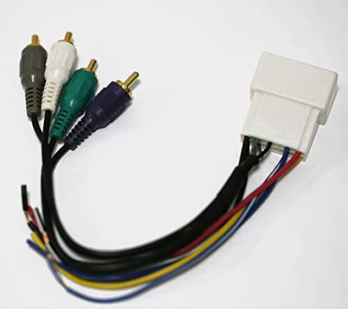 Yuacdky Radio Wiring Harness 4RCA for Toyota Lexus 2000-2006