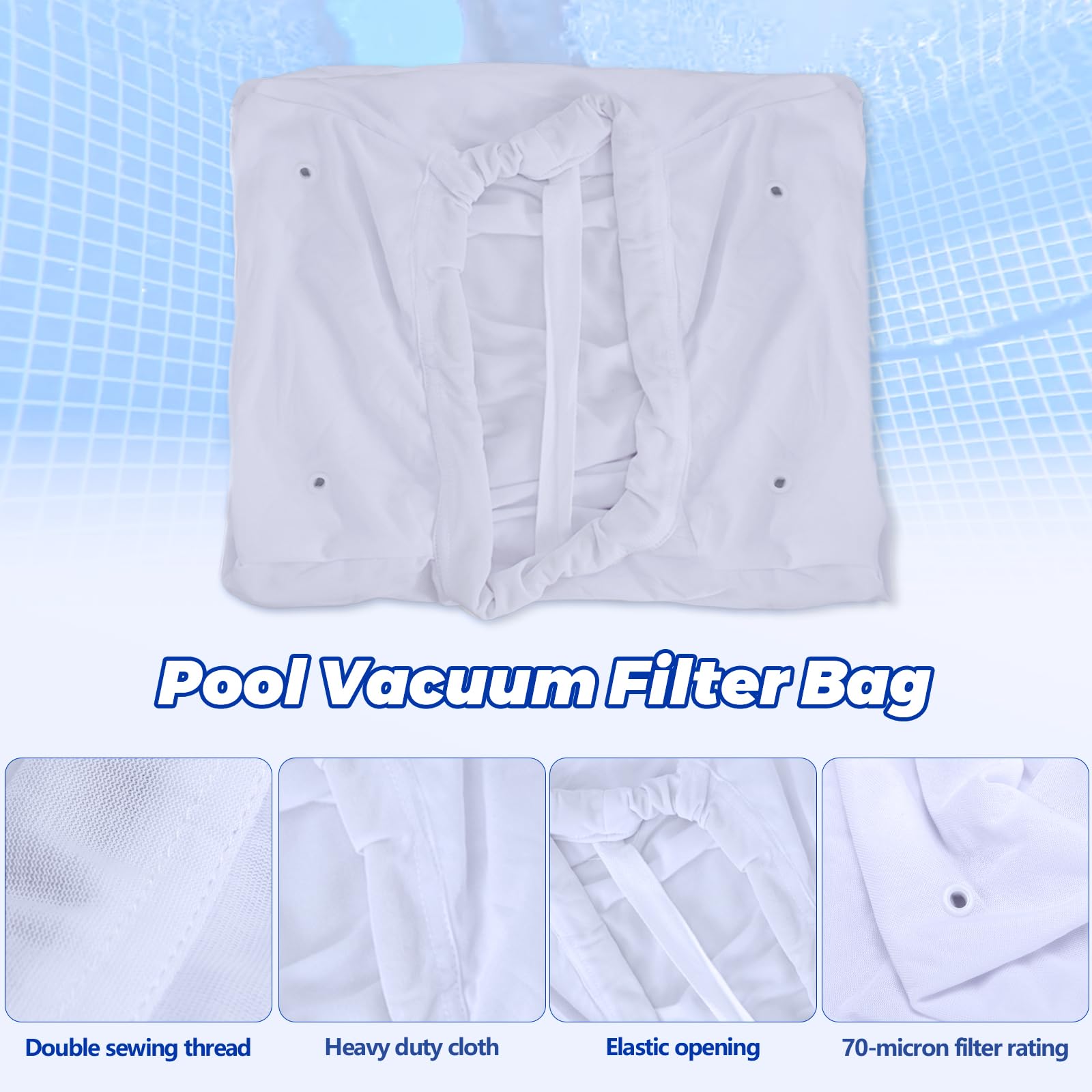 Alocs 99954305-R1 Filter Bag Replacement Compatible with Maytronics Dolphin Deluxe 4, Deluxe 5, DX6 Robotic Pool Cleaners Filter Fine Bag