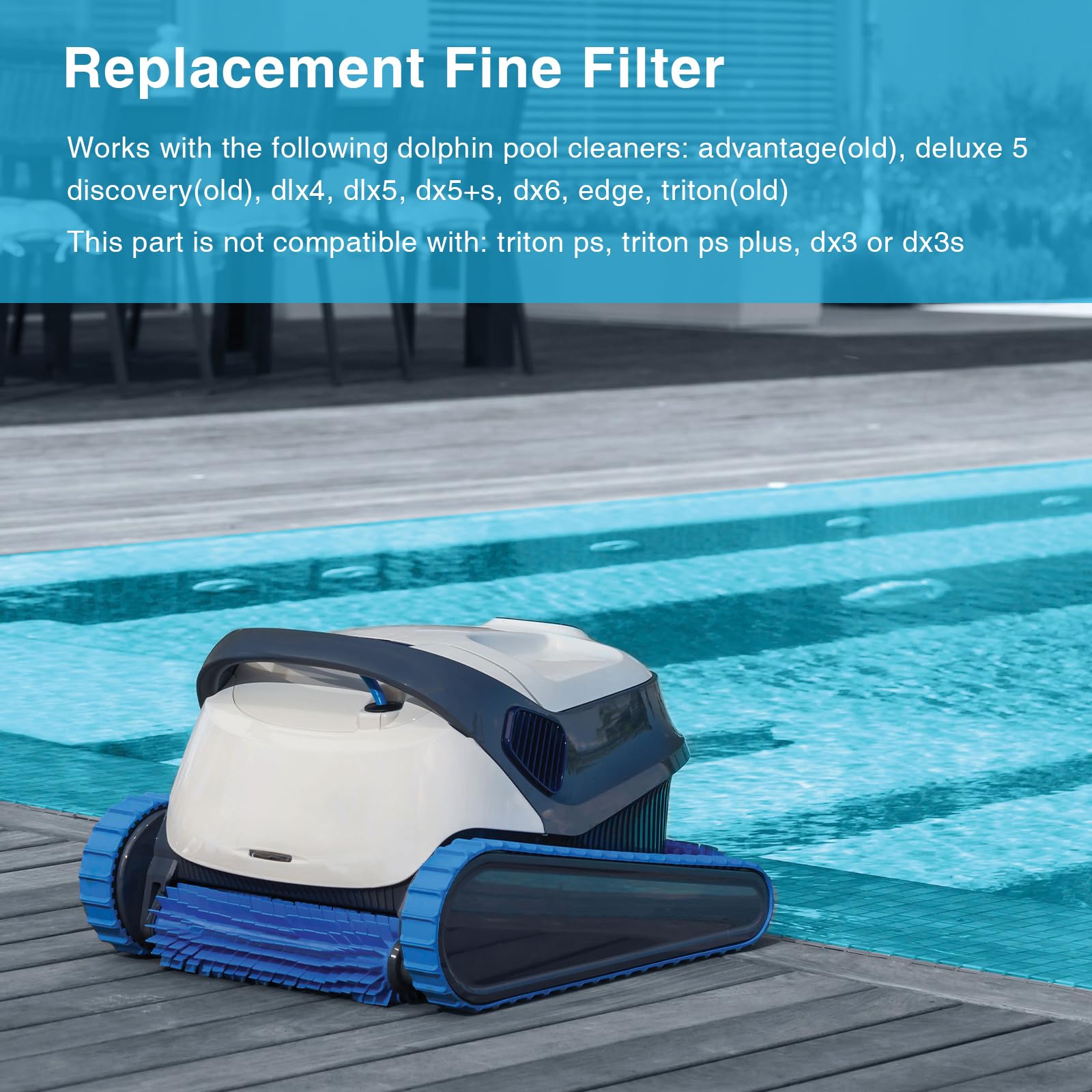 Apopip 99954305-R1 Filter Bag 70 Micron Replacement for Dolphin - Maytronic Dolphin Parts Deluxe 4, Deluxe 5, DX6 Pool Cleaner Filter Bag
