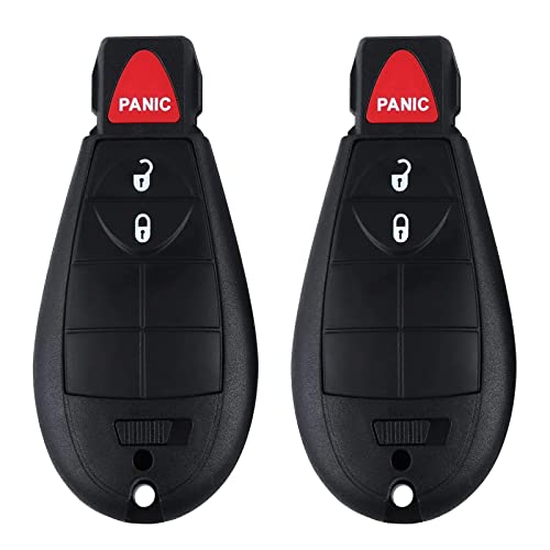 Key Fob Replacement for Dodge Charger Challenger Charger Grand Caravan Chrysler 300, RAM 1500 2500 3500 Keyless Entry Remote Start Control M3N5WY783X, Set of 2