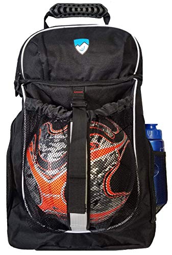 Hard Work Sports Basketball Backpack with Ball Compartment Spacious Shoe Storage for Basketball, Large Sports Bag