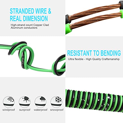 AOTORUA 100FT 14/2 Gauge Power Ground Cable, 14 AWG Stranded Flexible Wire for Electrical Wire, Primary Automotive Wire, Battery Cable, Car Audio Speaker, 12 Volt Low Voltage Wiring