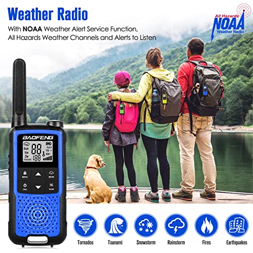 Walkie Talkies for Adults Long Range, BaoFeng Two Way Radio walkie-talkies 3 Pack Rechargeable Li-ion Batteries, 3 Miles 22 Channels USB Type-C Charger Auto Squelch for Biking Camping Hiking