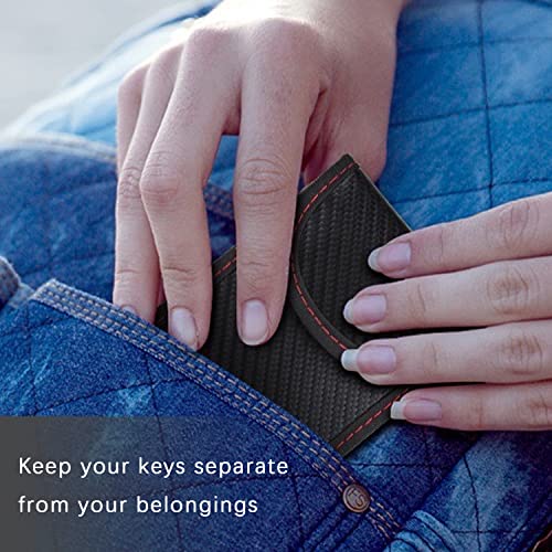Arbootjin Faraday Bag,Faraday Key Fob Protector Faraday Cage Faraday Pouch - Car Key Signal Blocking,Anti-Theft Pouch,Anti-Hacking Case Blocker (Black)