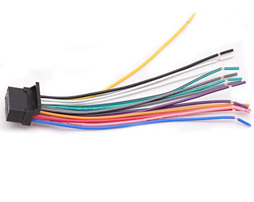 RED WOLF for Select Sony Audio Stereo Wiring Harness Aftermarket Head Unit Replacement Install 16 Pin Connector for Sony Brand MEX-1HD, MEX-5HD, XAV-7W, MDX-800REC, S16C, XAV Model