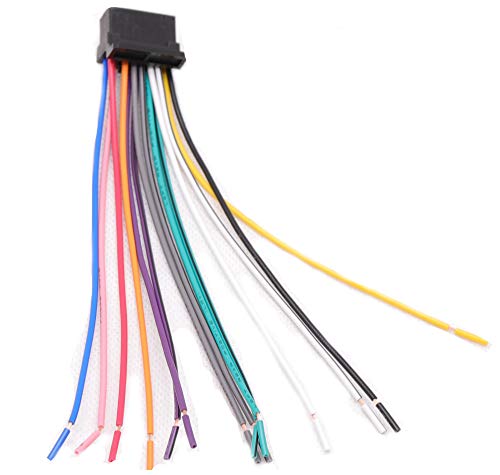 RED WOLF for Select Sony Audio Stereo Wiring Harness Aftermarket Head Unit Replacement Install 16 Pin Connector for Sony Brand MEX-1HD, MEX-5HD, XAV-7W, MDX-800REC, S16C, XAV Model