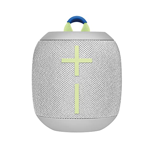 ULTIMATE EARS WONDERBOOM 3, Small Portable Wireless Bluetooth Speaker, Big Bass 360-Degree Sound for Outdoors, Waterproof, Dustproof IP67, Floatable, 131 ft Range - Joyous Brights Grey (Renewed)