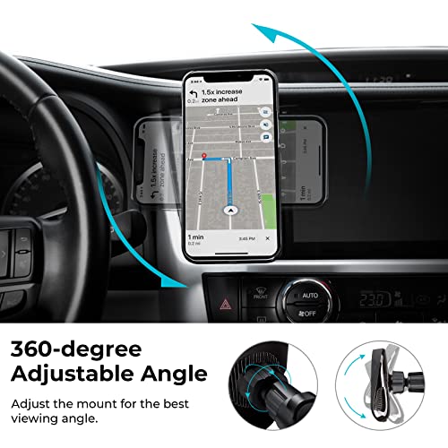 PITAKA Magnetic Car Phone Holder Mount for iPhone 14/13 Series & MagEZ Case 2 for Galaxy S22 Series [MagEZ Car Mount Lite] Compatible with MagSafe (Non-Charging Version) - Air Vent