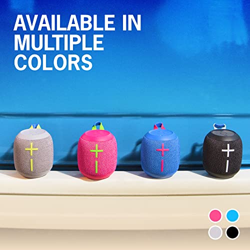 ULTIMATE EARS WONDERBOOM 3, Small Portable Wireless Bluetooth Speaker, Big Bass 360-Degree Sound for Outdoors, Waterproof, Dustproof IP67, Floatable, 131 ft Range - Joyous Brights Grey (Renewed)