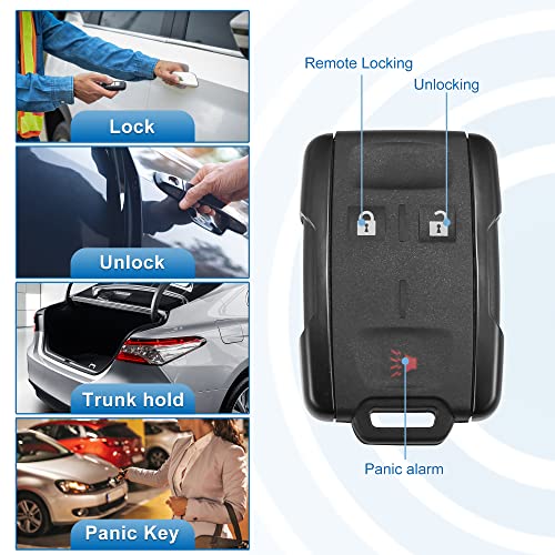 X AUTOHAUX 3 Button Keyless Entry Remote Control Replacement Key Fob Proximity Smart Fob M3N32337100 for GMC Canyon 2015-2021 315MHz