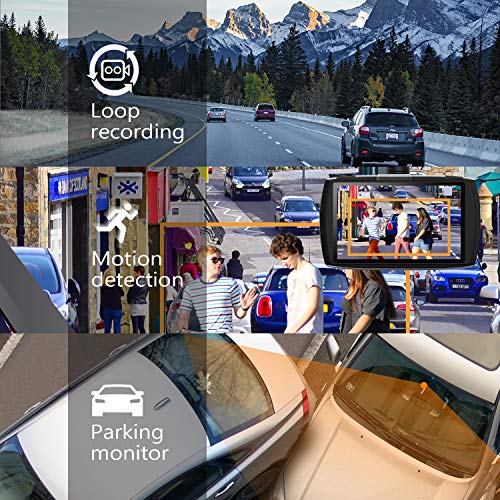 Z-Edge Dual Dash Cam 4.0" Touch Screen Front and Rear Dash Cam FHD 1080P with Night Mode, 32GB Card Included,155 Degree Wide Angle, WDR, G-Sensor, Loop Recording, Support 256GB Max