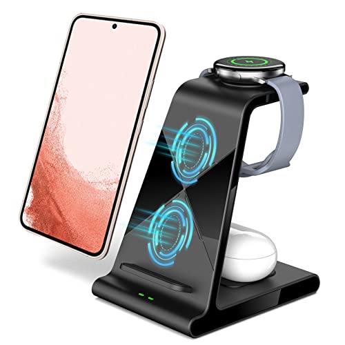 Lopnord for Samsung Wireless Charger, Wireless Charging Station for Samsung Galaxy S23 S22 Ultra/S22/S21/Z Fold 4, Watch Charger for Samsung Galaxy Watch 5 5 Pro 4 Active 2/Galaxy Buds 2Pro/Live