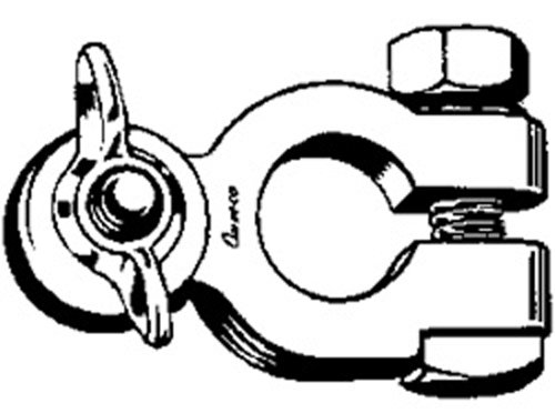 2 Battery Terminal Connectors 5/16"-18 Stud - All Lead