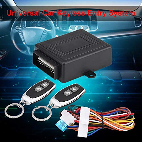 Car Remote Central Kit, Key less Entry System, Car Keyless Entry System with Control Box and 2 Remote Controllers Transmitter for Central Door Lock