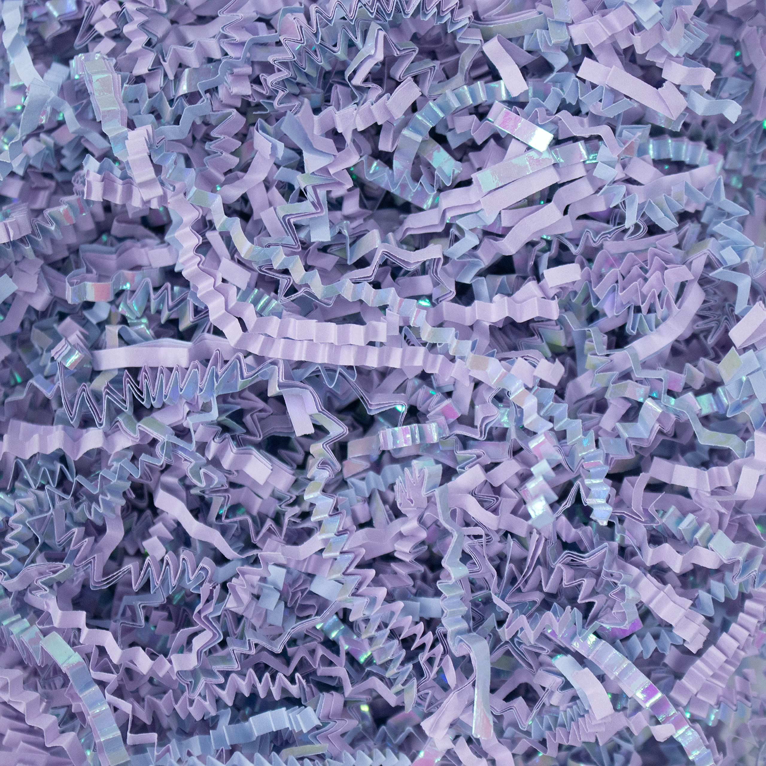 MagicWater Supply Crinkle Cut Paper Shred Filler (2LB) for Gift Wrapping & Basket Filling - Diamond Lavender