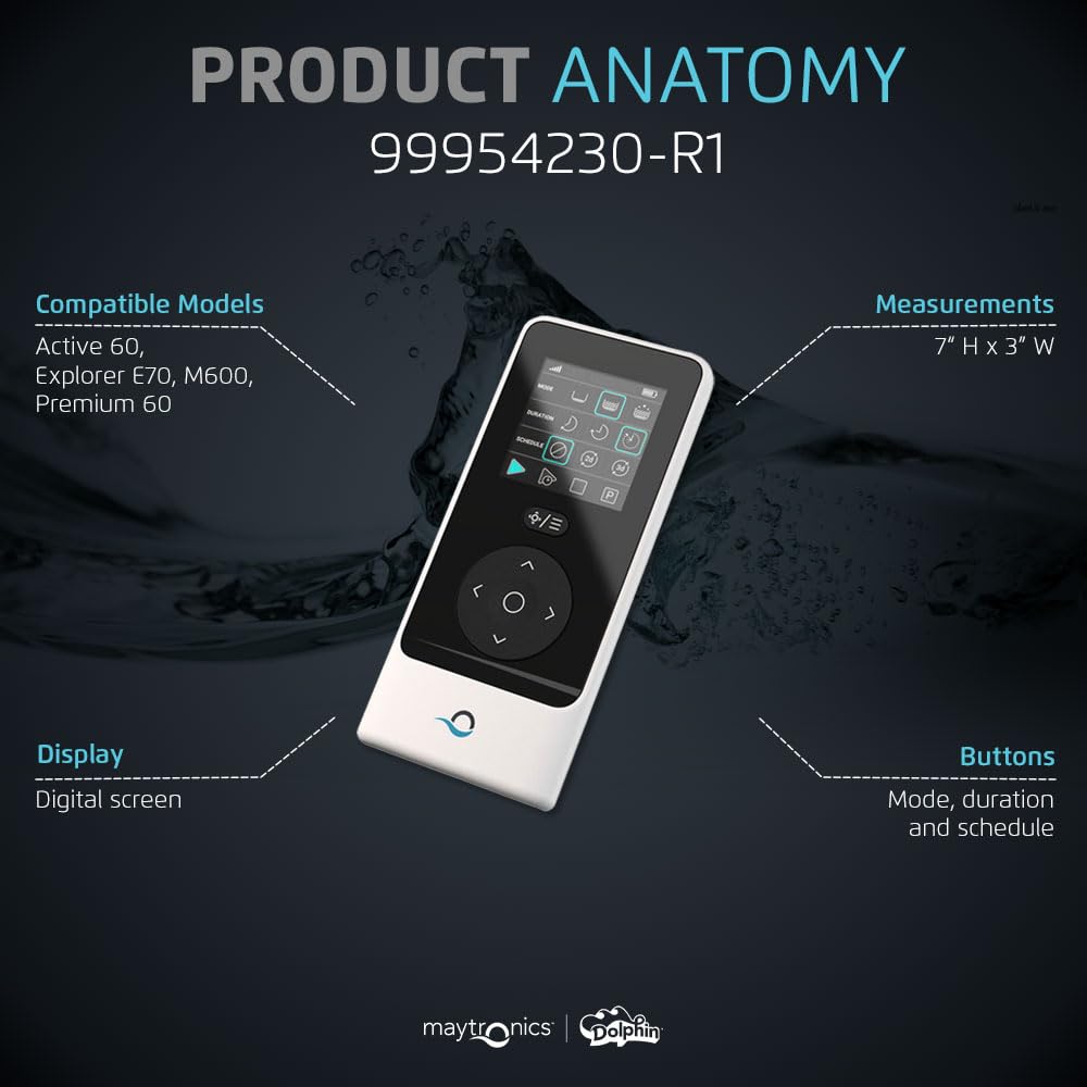 Dolphin Genuine Replacement Part β Remote Control with Bluetooth β Part Number 99954230-R1