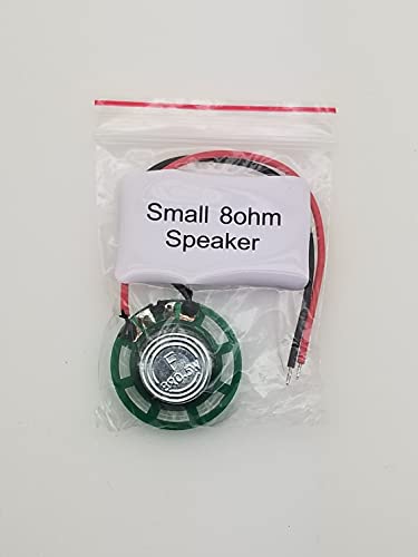 1in Speaker 26mm 8 ohm 1/4 Watt (0.25w) Nominal / 1/2 Watt (0.5 w) Maximum Power Output - Green Plastic Shell with 4 in (104 mm) Wires