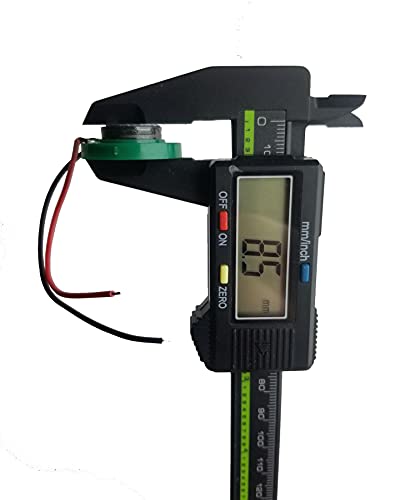1in Speaker 26mm 8 ohm 1/4 Watt (0.25w) Nominal / 1/2 Watt (0.5 w) Maximum Power Output - Green Plastic Shell with 4 in (104 mm) Wires