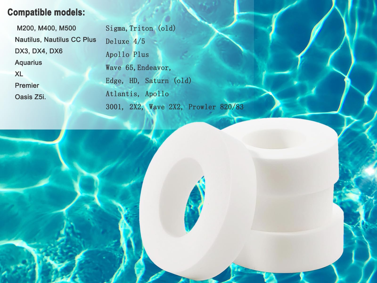 Climbing Ring Replacement for (Compatible with) Maytronics Dolphin 6101611-R4, Fits M200/M400/M500, Nautilus/CC Plus, and DX3/DX4/DX6 and More โ Made from Quality Material, Guaranteed to Fit (4 Pack)