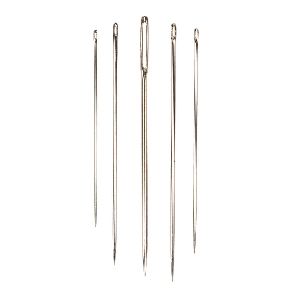 SINGER 07370 Hand Sewing Needles in Compact with Needle Threader, Assorted Sizes, 30-Count