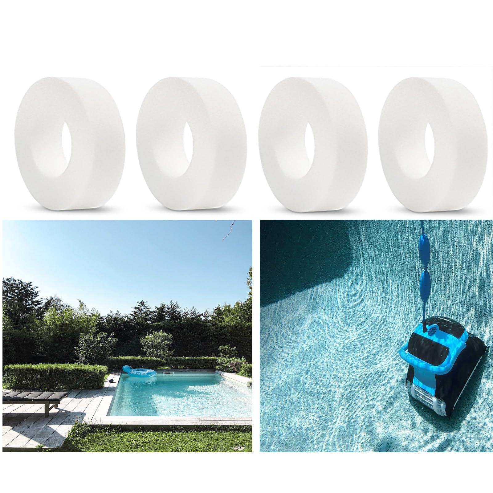 Climbing Ring Replacement for (Compatible with) Maytronics Dolphin 6101611-R4, Fits M200/M400/M500, Nautilus/CC Plus, and DX3/DX4/DX6 and More โ Made from Quality Material, Guaranteed to Fit (4 Pack)