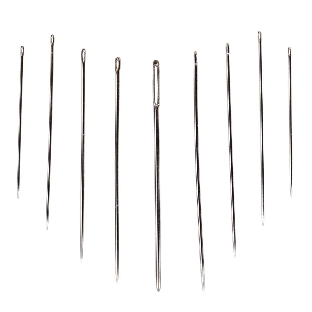 SINGER 07370 Hand Sewing Needles in Compact with Needle Threader, Assorted Sizes, 30-Count
