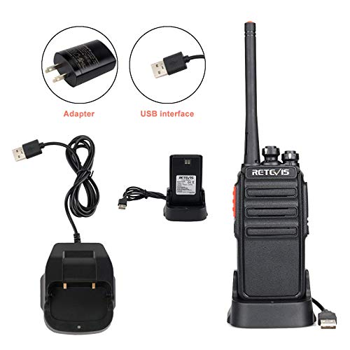 Retevis H-777S Two-Way Radios Rechargeable,Walkie Talkies Long Range,2 Way Radios for Adults Gift,Clear Loud Audio VOX Hand Free Durable,for Worker Office Camping Hiking Hunting(4 Pack)