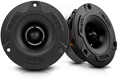 DS18 PRO-X6.4BMPK Mid and High Complete Package - Includes 2X Midrange Loudspeaker 6.5" and 2X Aluminum Super Bullet Tweeter 1" Built in Crossover - Door Speakers for Car or Truck Stereo Sound System