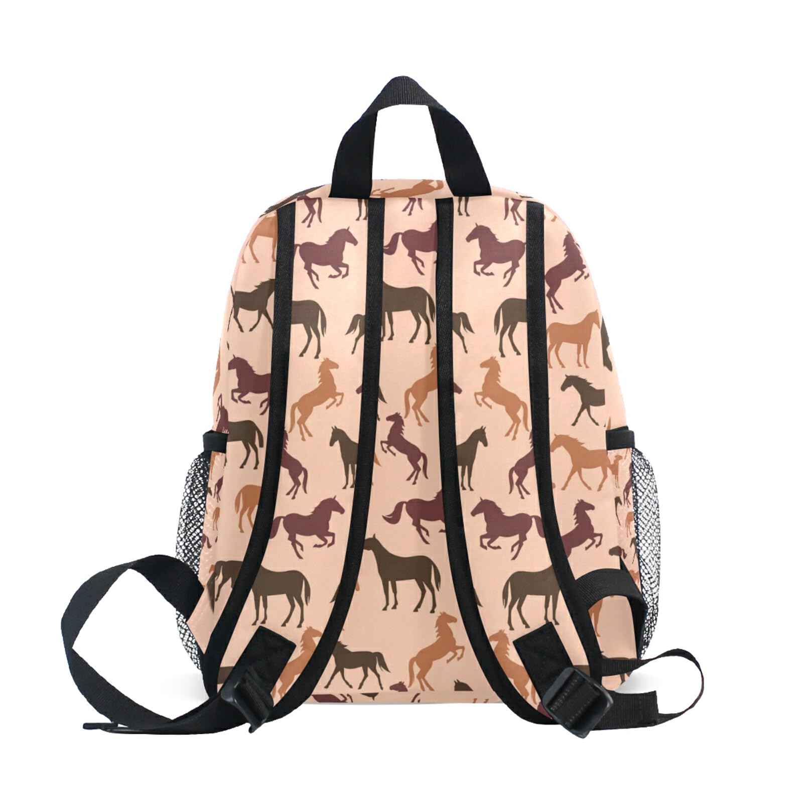 OREZI Cute Kids Backpack, Horse Seamless Pattern Toddler Schoolbag Preschool Bag Travel Bacpack for Little Boy Girl