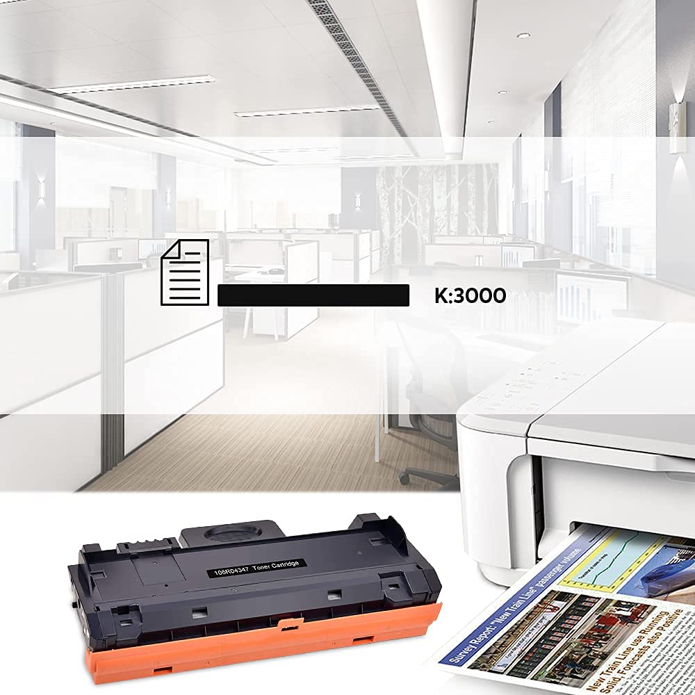 ALLWORK Compatible Xerox B205/ B210/ B215 Toner Cartridge Replacement for 106R04347 106R04346 High Yield 3,000 Pages use for Xerox B205NI B210DNI B215DNI Printer (Black, 1-Pack)