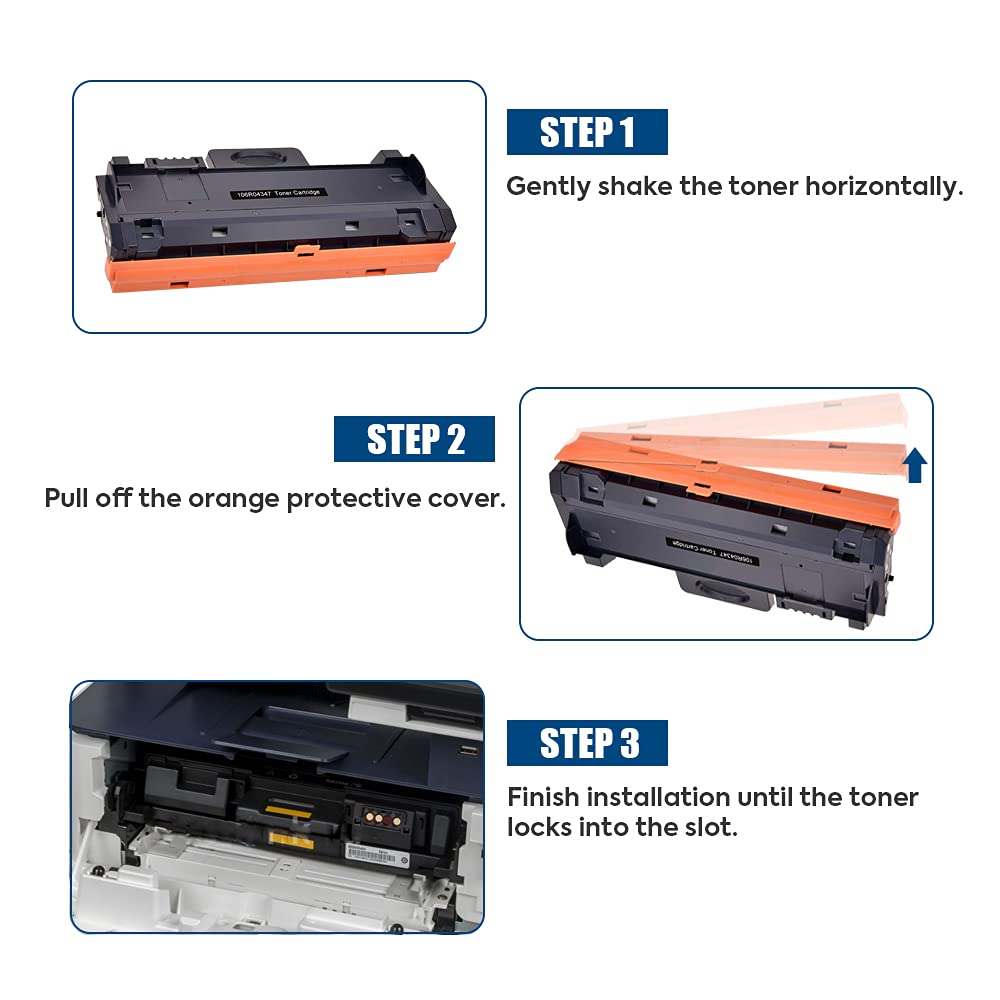 ALLWORK Compatible Xerox B205/ B210/ B215 Toner Cartridge Replacement for 106R04347 106R04346 High Yield 3,000 Pages use for Xerox B205NI B210DNI B215DNI Printer (Black, 1-Pack)