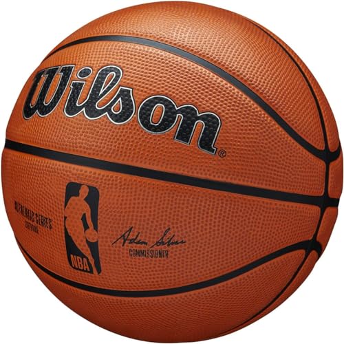 WILSON NBA Authentic Series Basketball - Outdoor, Size 6 - 28.5",Brown