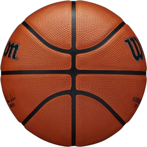 WILSON NBA Authentic Series Basketball - Outdoor, Size 6 - 28.5",Brown