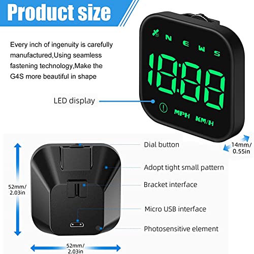 MAKIVI Car Speedometer with Speed, Overspeed Car Alarm Fatigue Driving Reminder for All Car Motorcycle