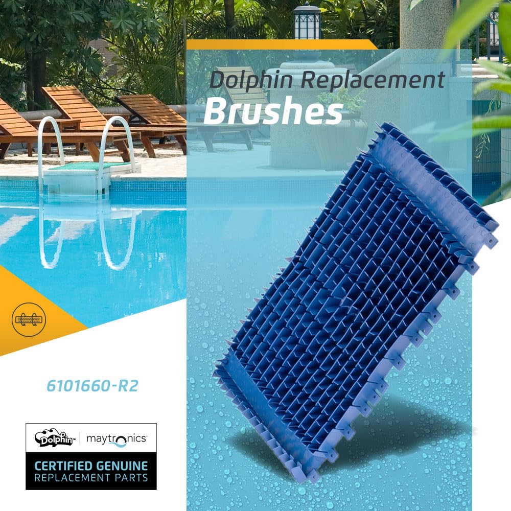 Dolphin Genuine Replacement Part β Blue Climbing Brushes for Commercial Models (2PK) β 6101660-R2