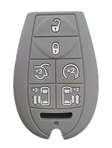 KAWIHEN Silicone Key Fob Cover Replacement for Chrysler Town Country Dodge Grand Caravan M3N5WY783X 2701A-C01C 68043594AA 68043594AA