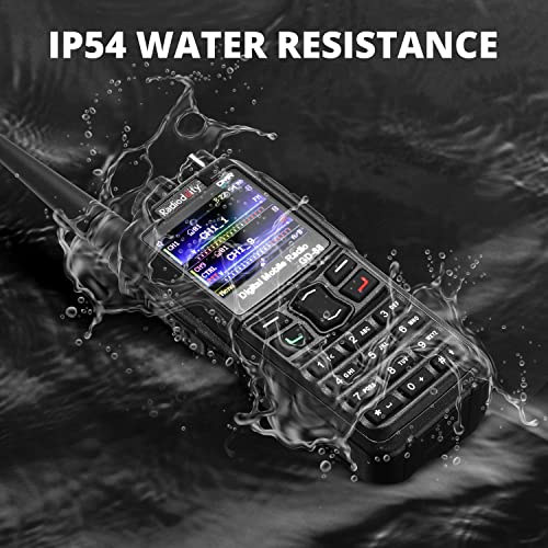 Radioddity GD-88 DMR & Analog 7W Handheld Radio, VHF UHF Dual Band Ham Two Way Radio, with GPS/APRS, Cross-Band Repeater, SFR, 300K Contacts