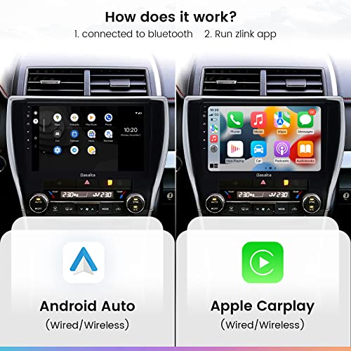 Dasaita 10.2" Android Car Stereo for Toyota Camry 2015 2016 2017 Wireless Carplay Android Auto GPS Navigation Stereo Car Entertainment Multimedia Radio Touch Screen 1280x720