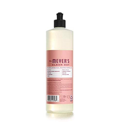 Mrs. Meyer's Liquid Dish Soap, Biodegradable Formula, Limited Edition Rose, 16 fl. oz - Pack of 3