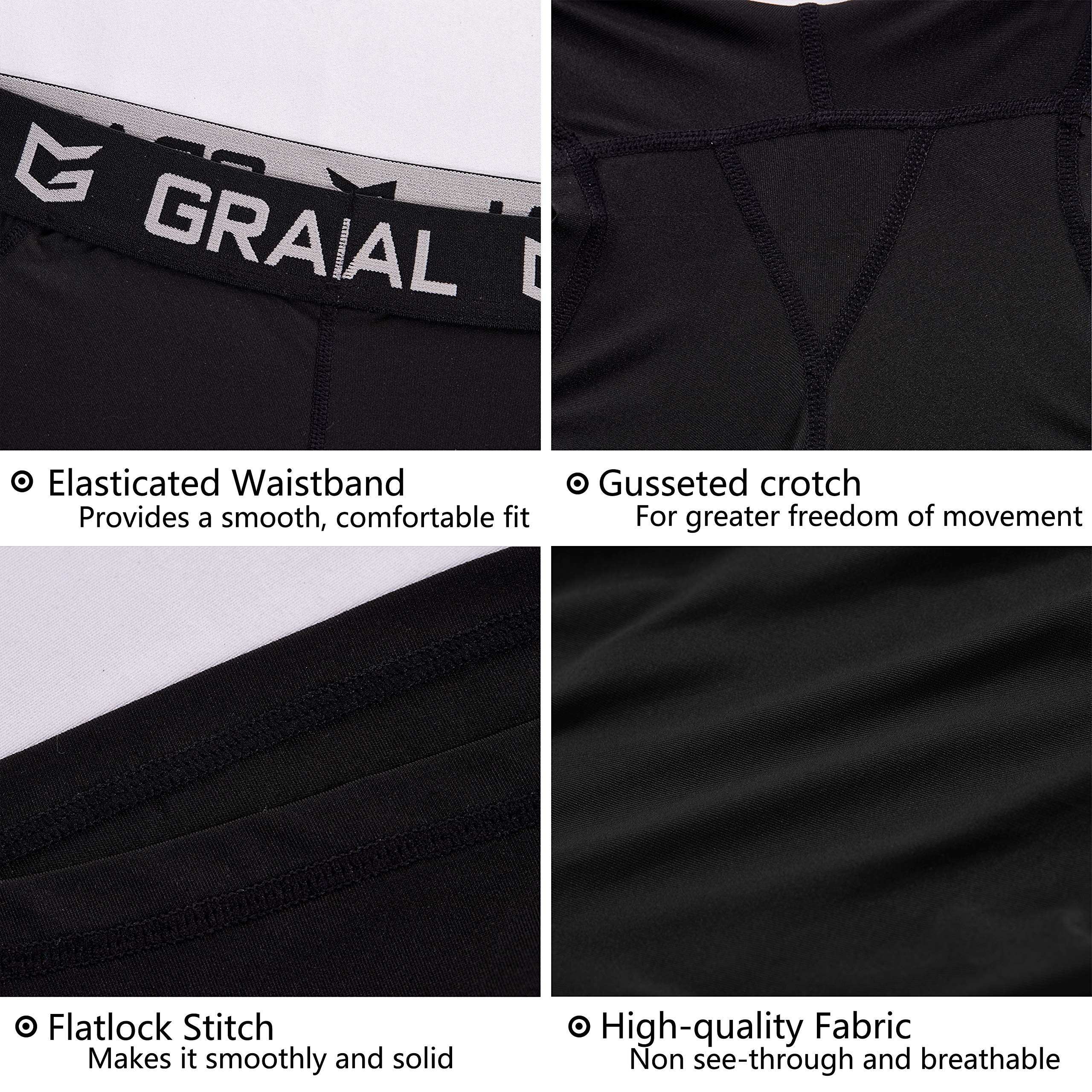 Women's Spandex Compression Volleyball Shorts 3" /7" Workout Pro Shorts for Women (3 Pack:Black/Black/Black, L)