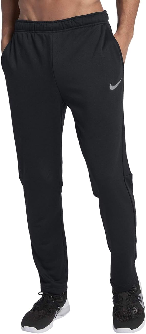 Nike Men's Dri-FIT Training Pants (as1, Alpha, m, Regular, Regular, Black/White)