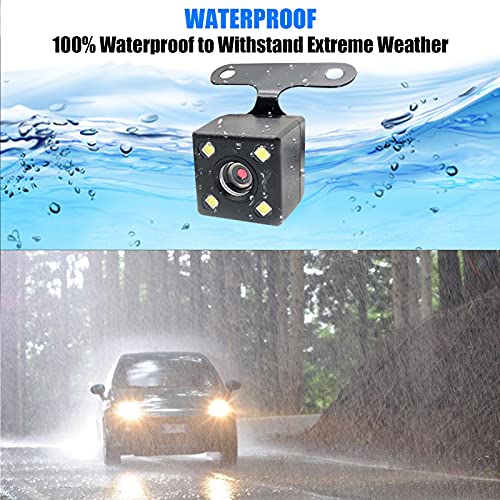 signmeili Reverse Rear View Camera 5 Pin HD Car Rear View Camera,Reverse Night Vision Video Camera,170 Degrees Wide View for RVs Trucks Trailers Campers