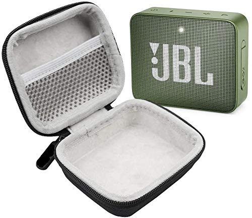 JBL GO 2 IPX7 Waterproof Ultra Portable Bluetooth Speaker Bundle with Deluxe CCI Hard-Shell Case (Green)