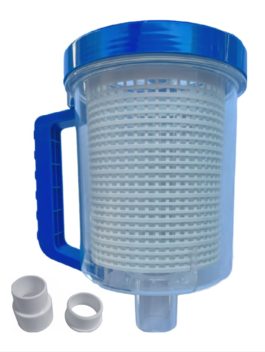 The Symple Company Standard Pool Leaf Canister Includes Mesh Basket, Suction of Debris/Leaves for Automatic Swimming Pool Cleaners/Filter