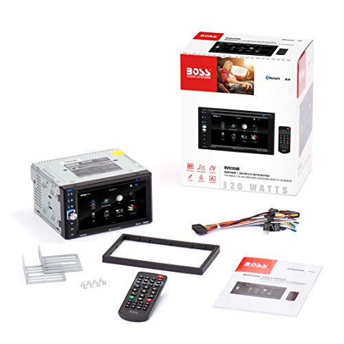 BOSS Audio Systems BV9358B Car Audio Stereo System β 6.2 Inch Double Din, Touchscreen, Bluetooth Audio and Calling Head Unit, Aux-in, USB, SD, CD Player, AM FM Radio Receiver, Hook Up to Amplifier