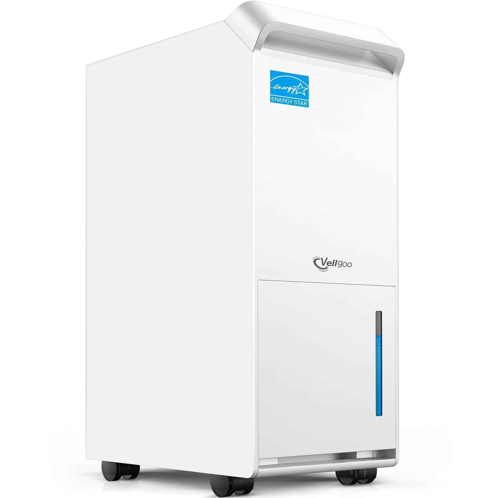 Vellgoo 4,500 Sq.Ft Energy Star Dehumidifier for Basement with Drain Hose, 52 Pint DryTank Dehumidifiers for Home Large Room, Intelligent Humidity Control